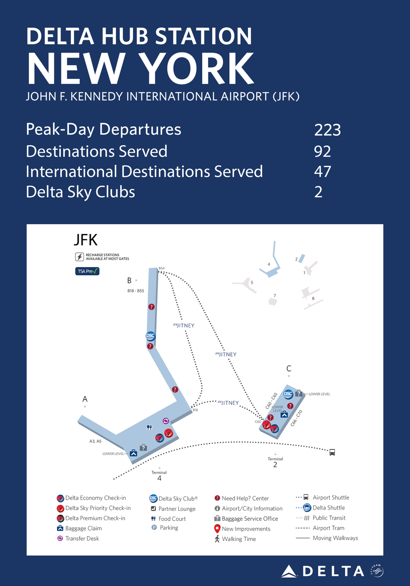 New York (JFK) Hub Station Fact Sheet | Delta News Hub